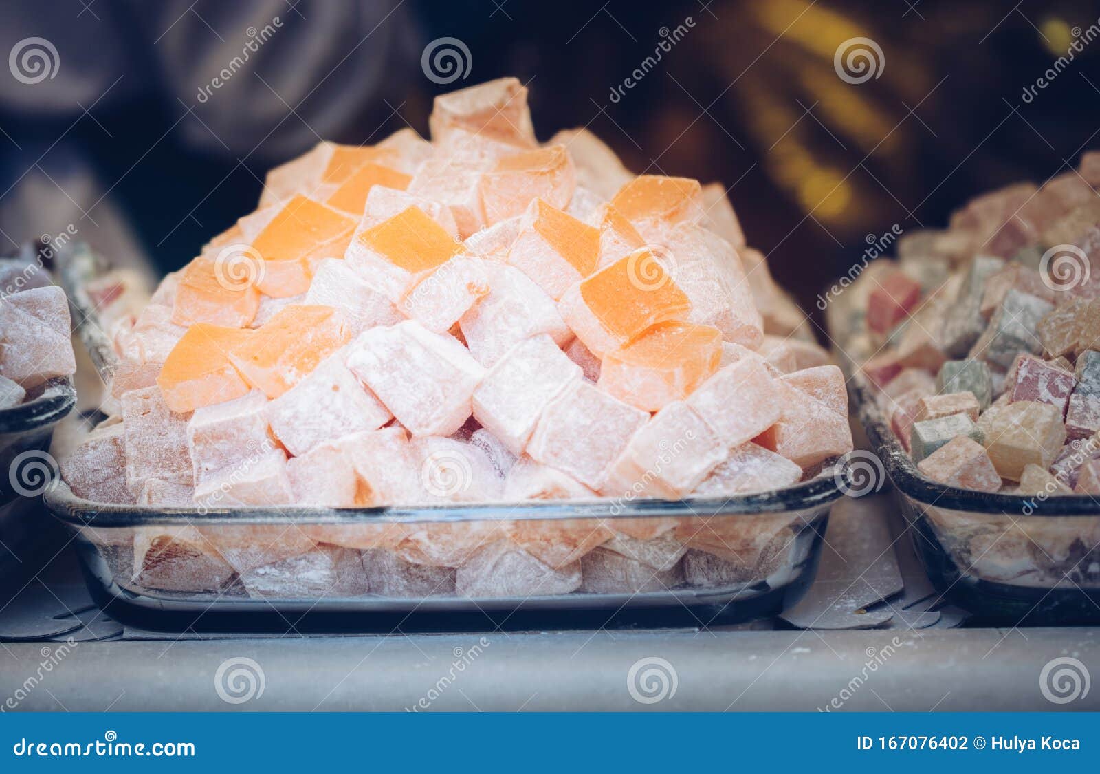 Traditional Turkish Delight Lokum Candy Stock Photo - Image of food ...