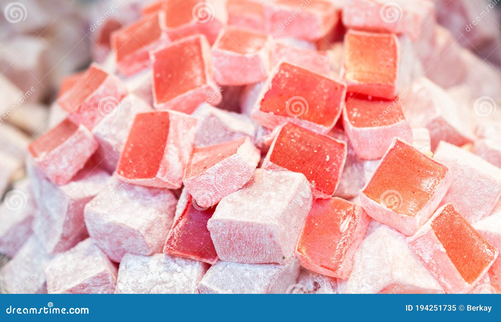 Traditional Turkish Delight Lokum Candy Stock Image - Image of food ...
