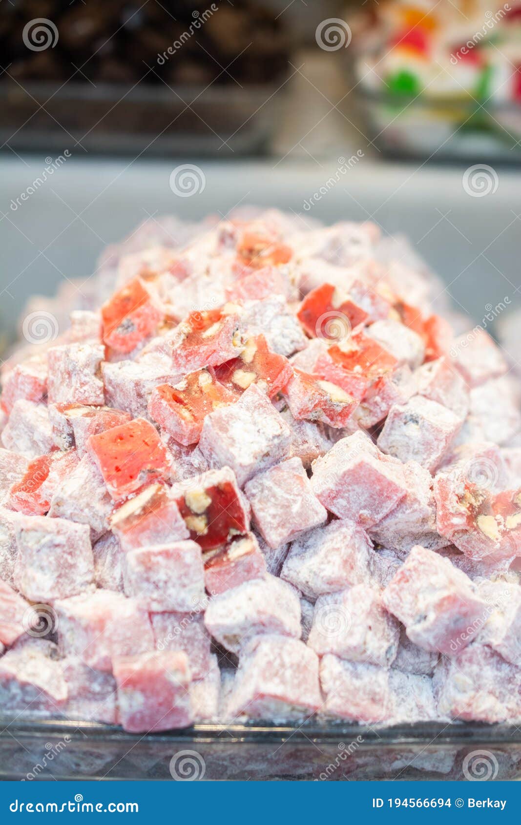 Traditional Turkish Delight Lokum Candy Stock Photo - Image of jelly ...