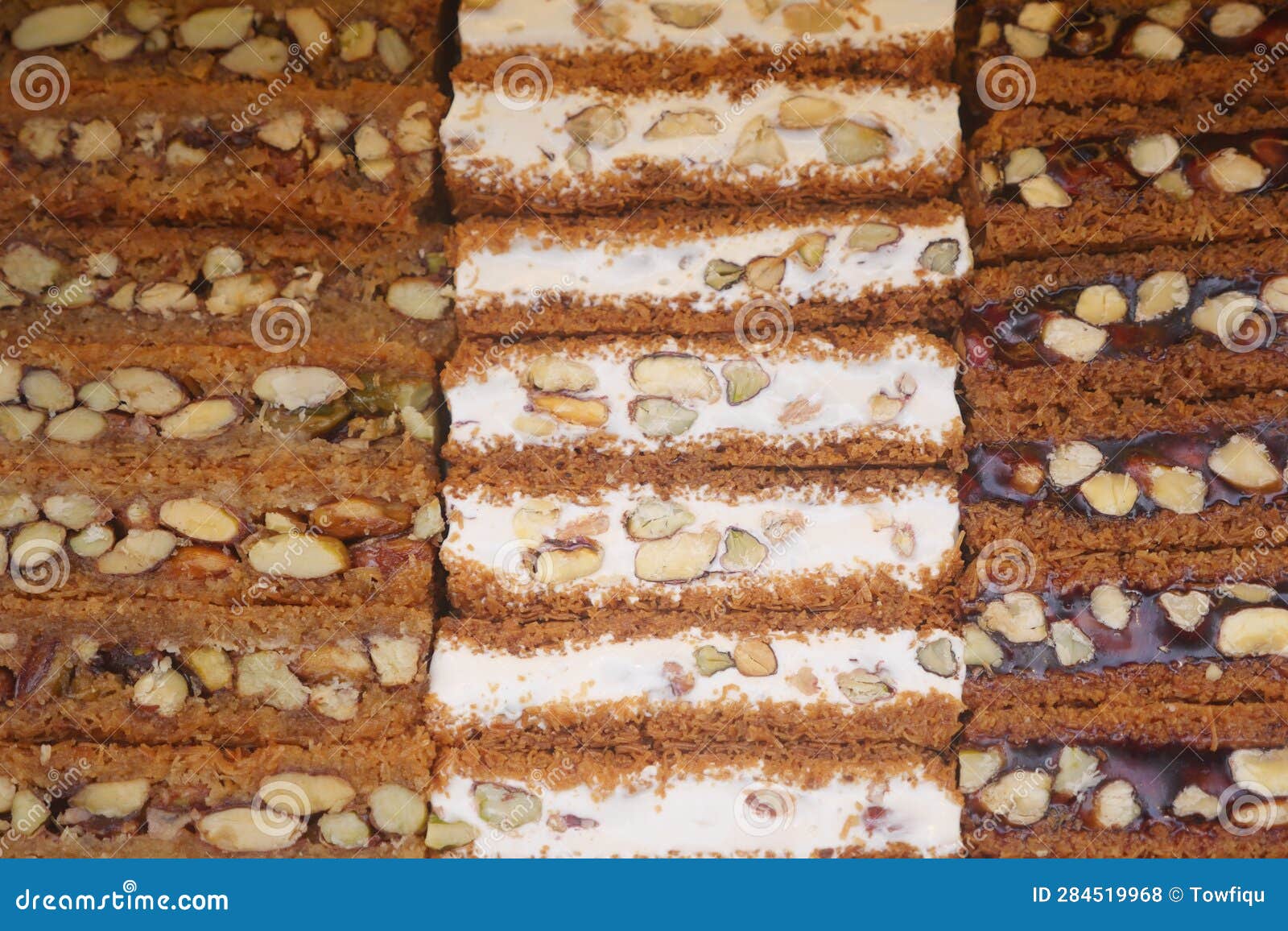 Traditional Turkish Delight with Nut Stock Photo - Image of sweet ...