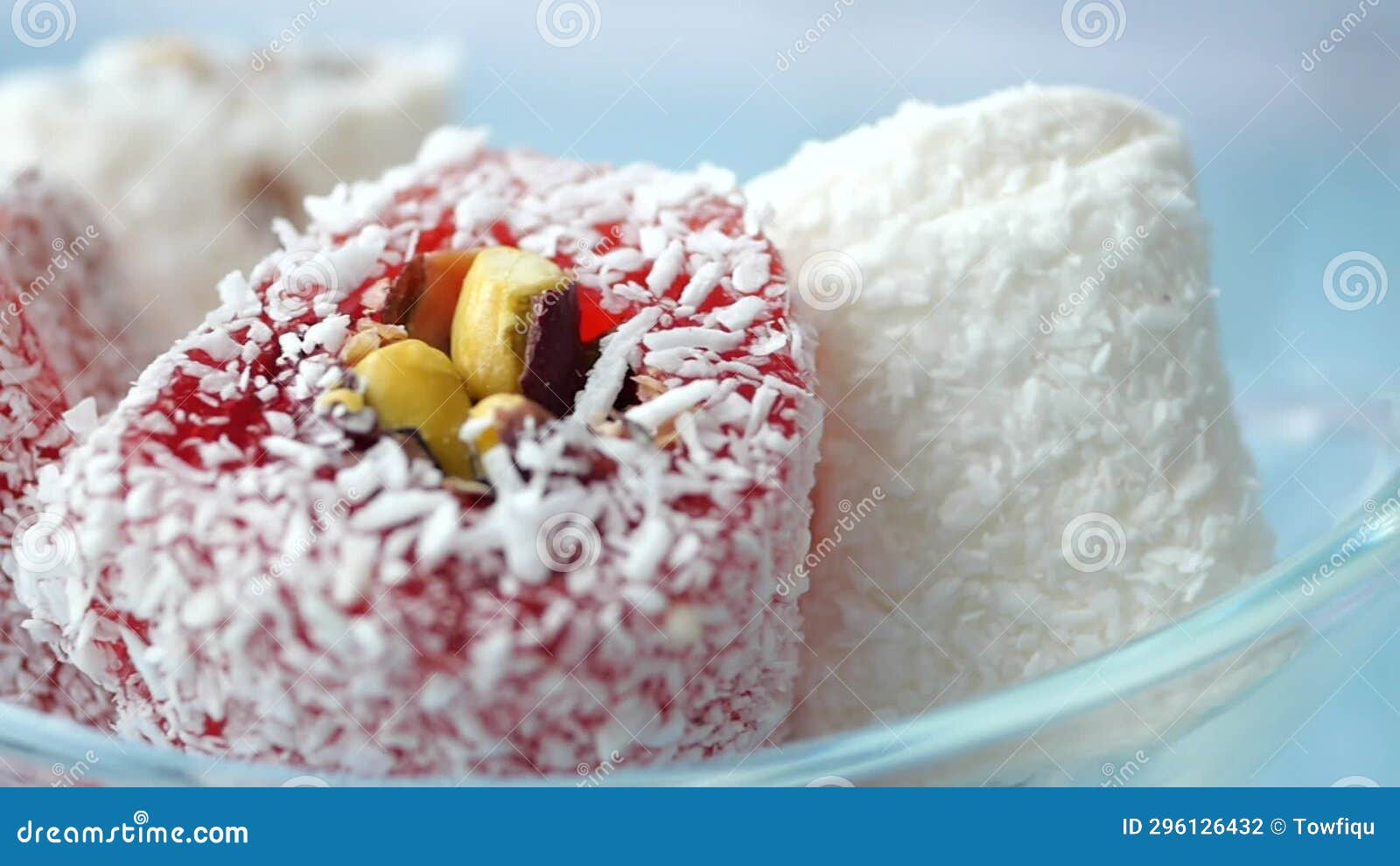 Traditional Turkish Delight with Nut Stock Footage - Video of colorful ...