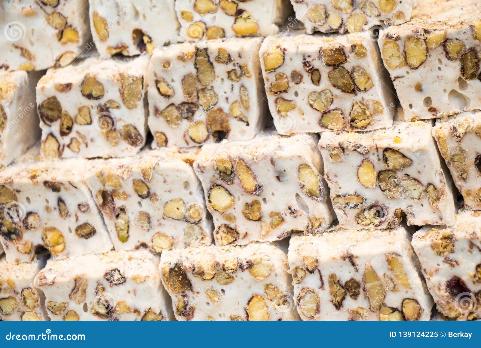 Traditional Turkish Delight Rahat Lokum Stock Image - Image of snack ...