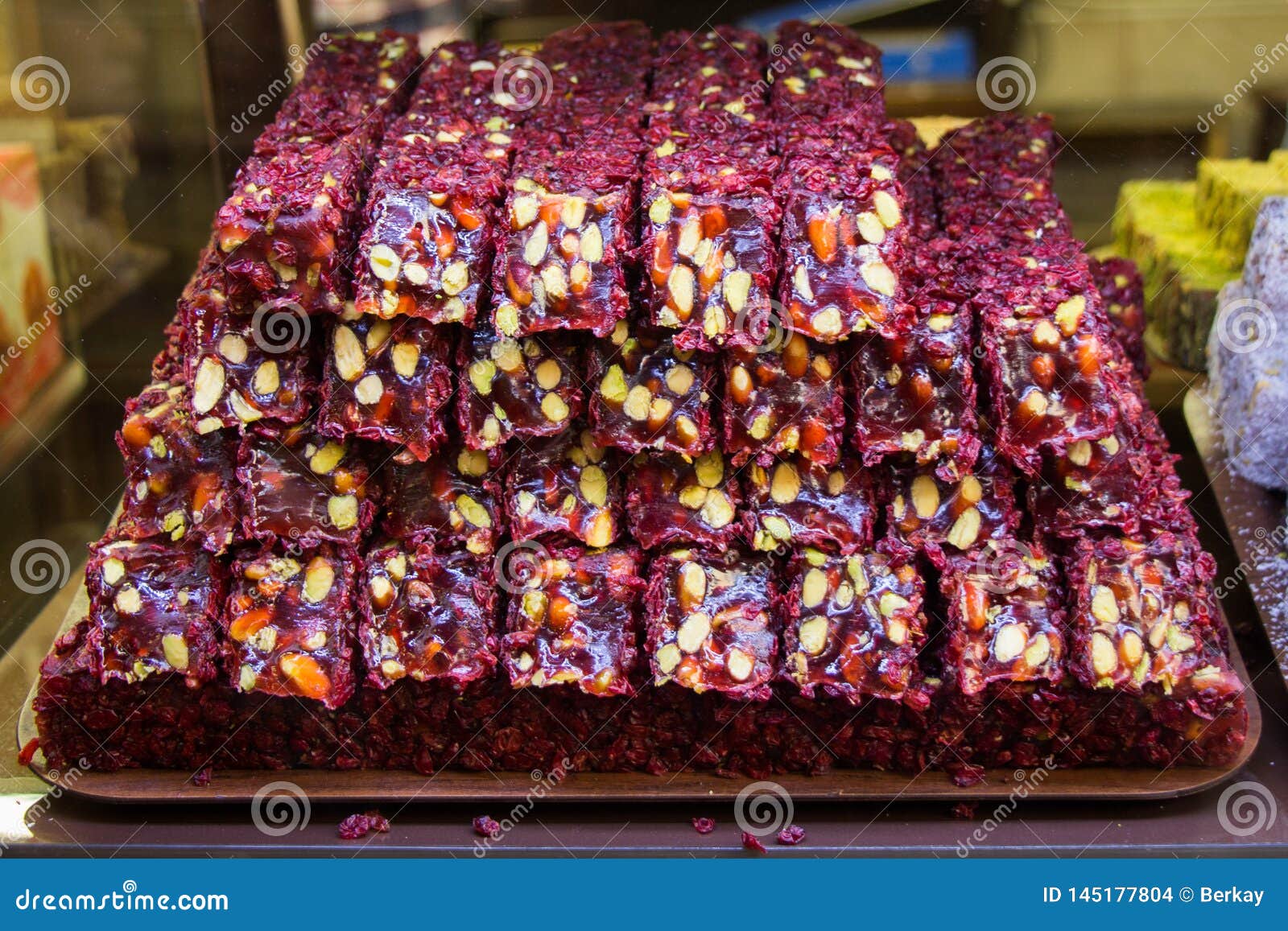 Traditional Turkish Delight Rahat Lokum Stock Photo - Image of delights ...