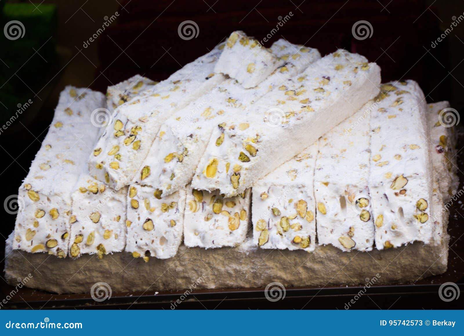 Traditional Turkish Delight Rahat Lokum Stock Image - Image of delight ...