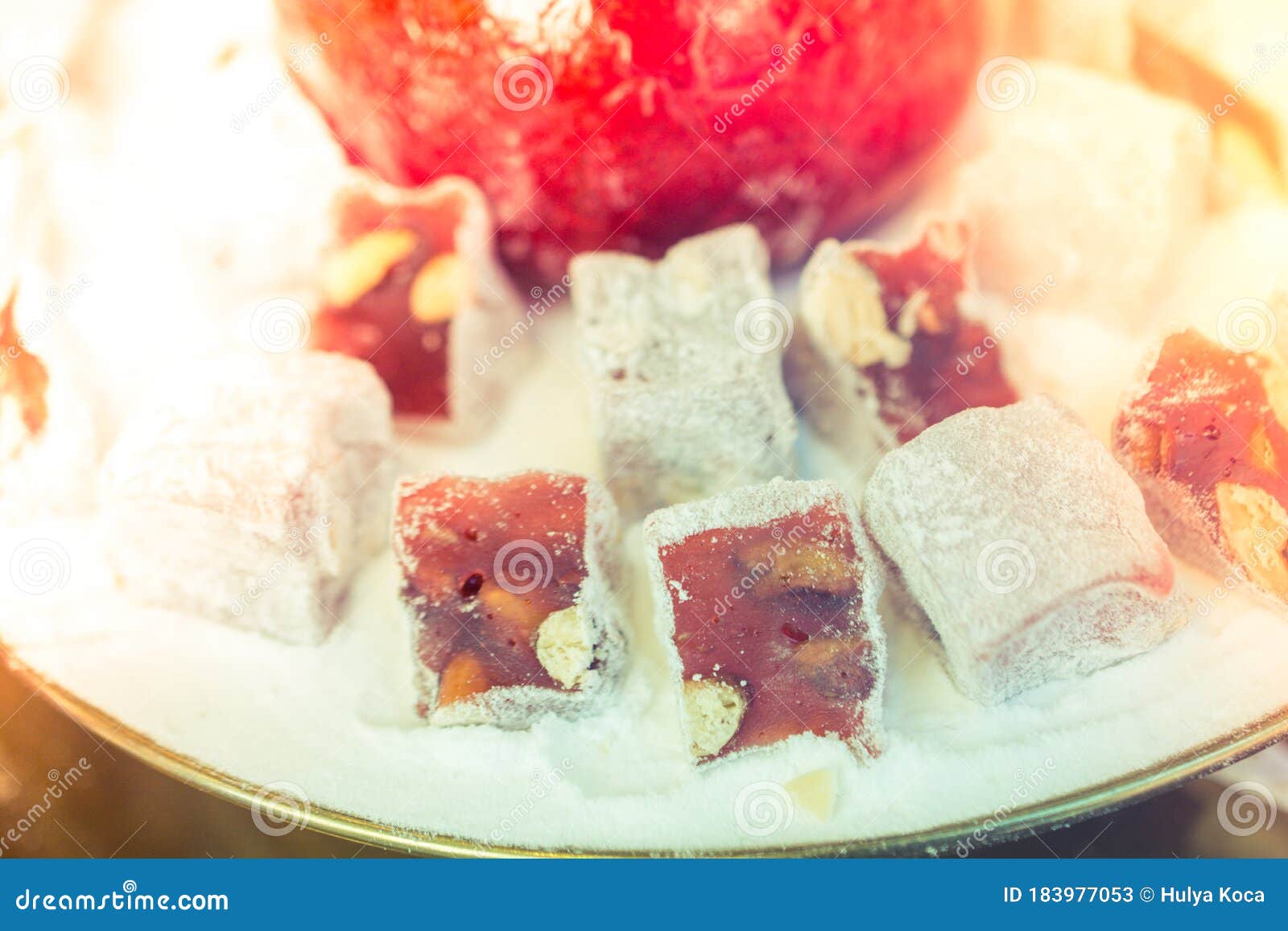Traditional Turkish Delight, Soft Candy Stock Image - Image of lokum ...