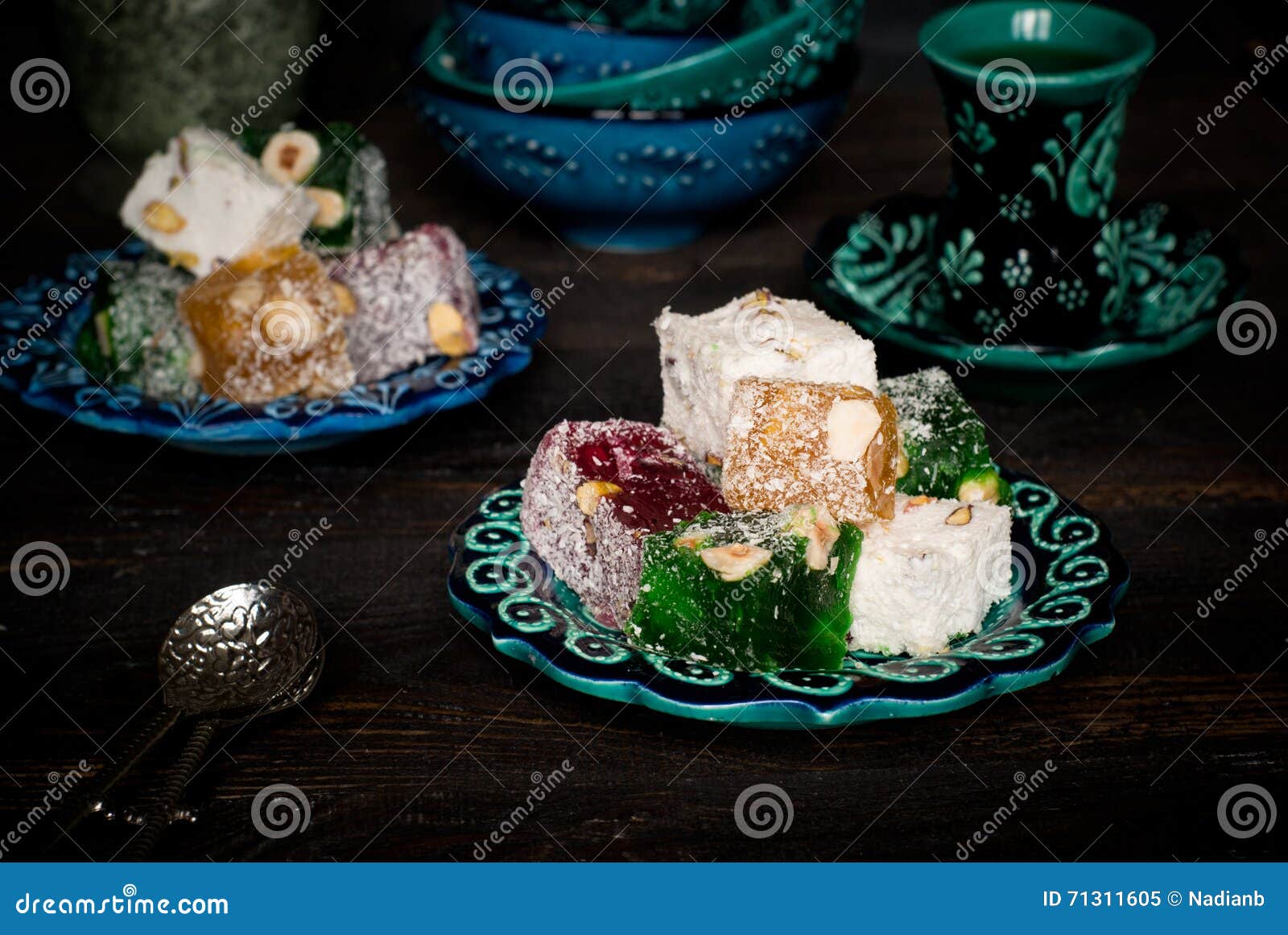 Traditional Turkish Delight Stock Image - Image of istanbul, rustic ...
