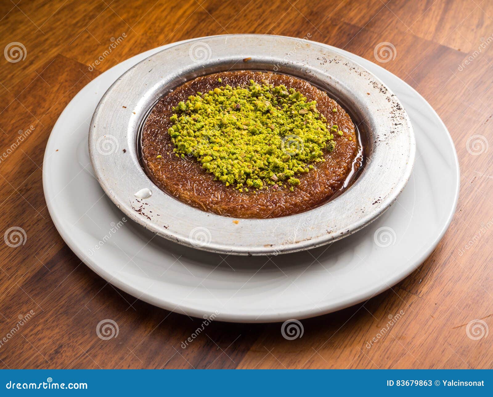 Traditional Turkish Dessert Kunefe Stock Image - Image of calorie ...