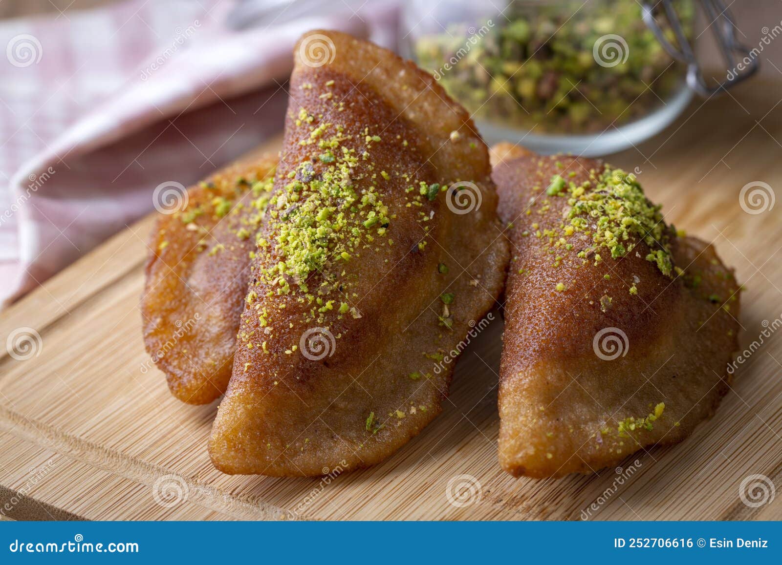 Traditional Turkish Dessert Tas Kadayif Stock Photo - Image of arab ...