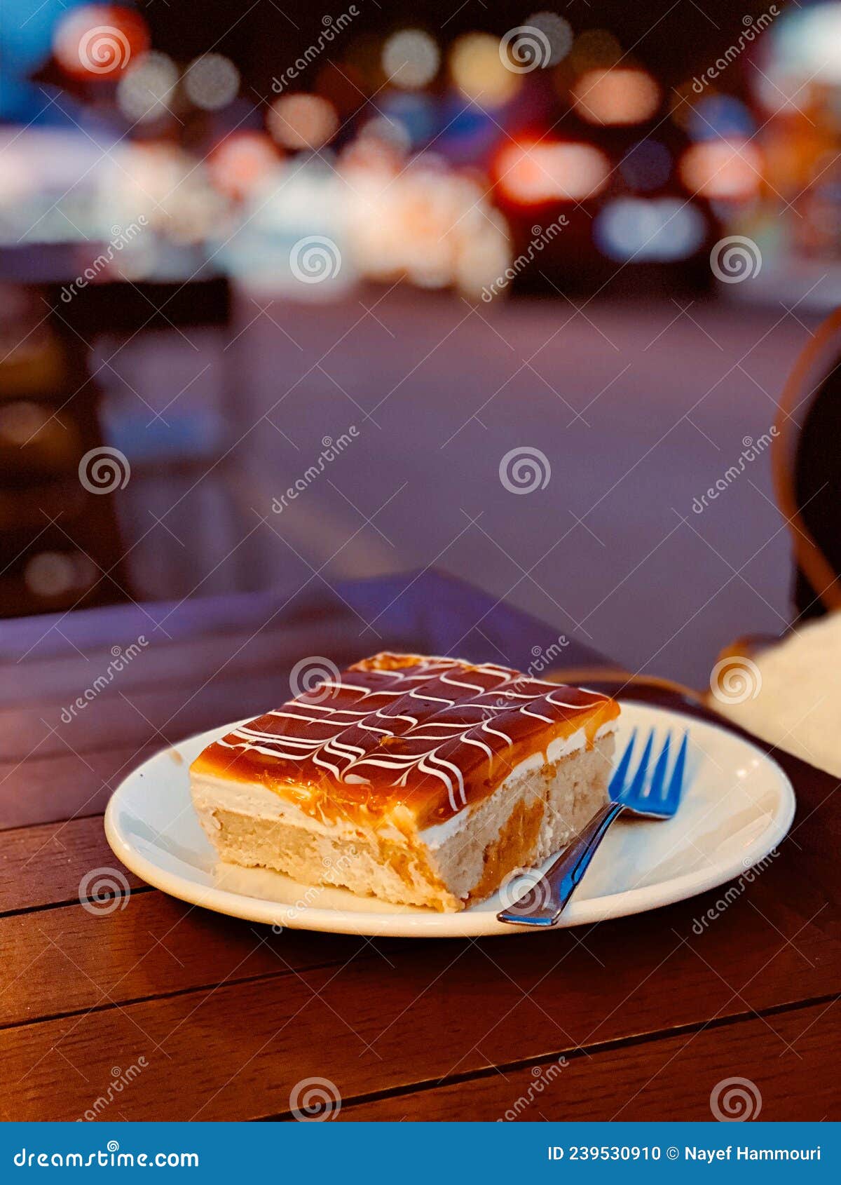 Traditional Turkish Dessert Trilece Cake or Three Milk Cake Stock Photo ...
