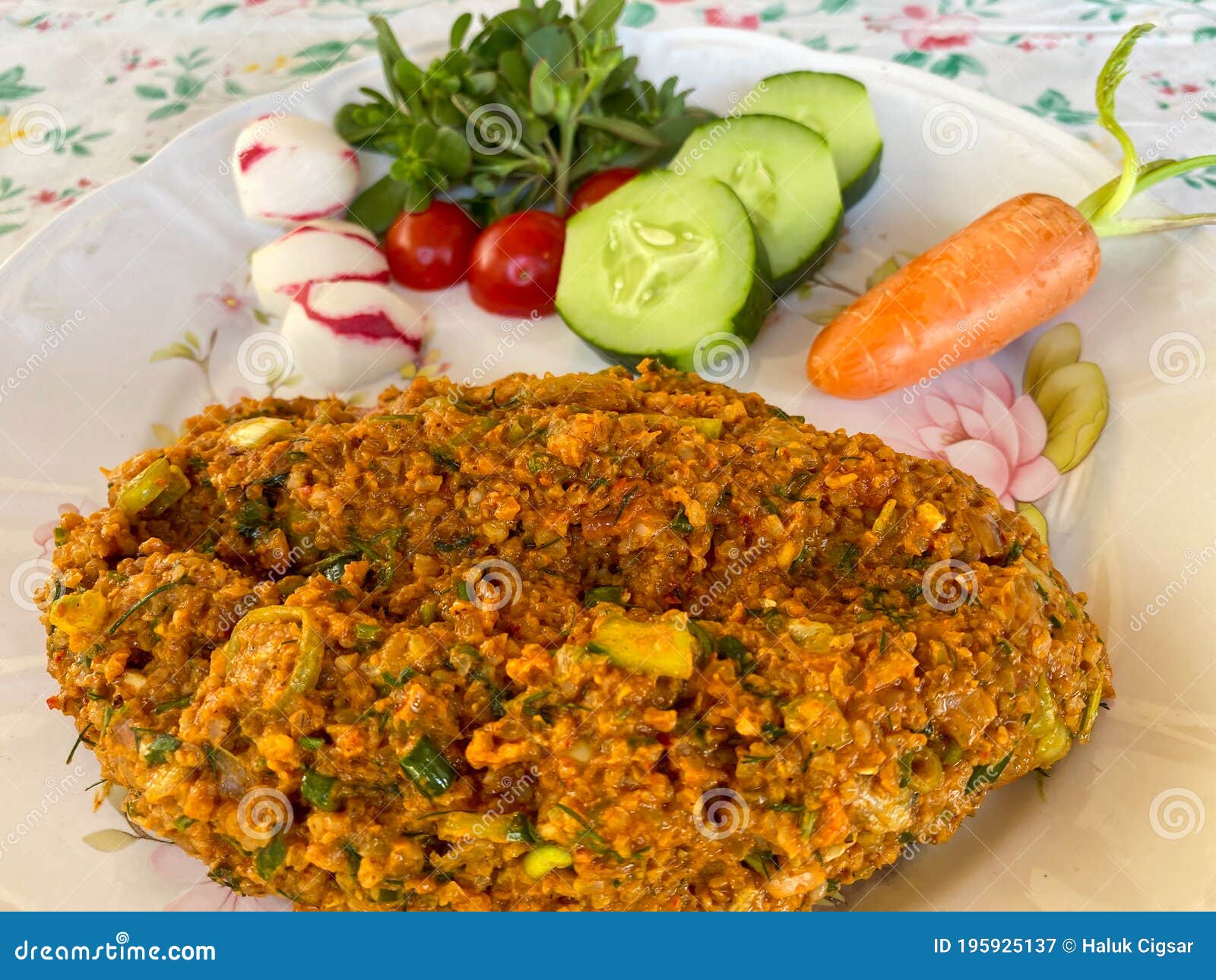 Traditional Turkish Dish Made with Bulgur Stock Image - Image of tasty ...