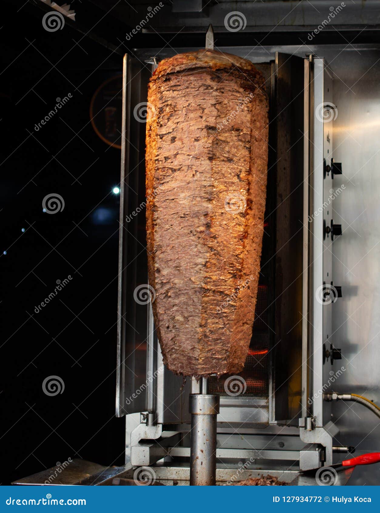 Traditional Turkish Doner Kebab Grill Stock Photo - Image of kebap ...