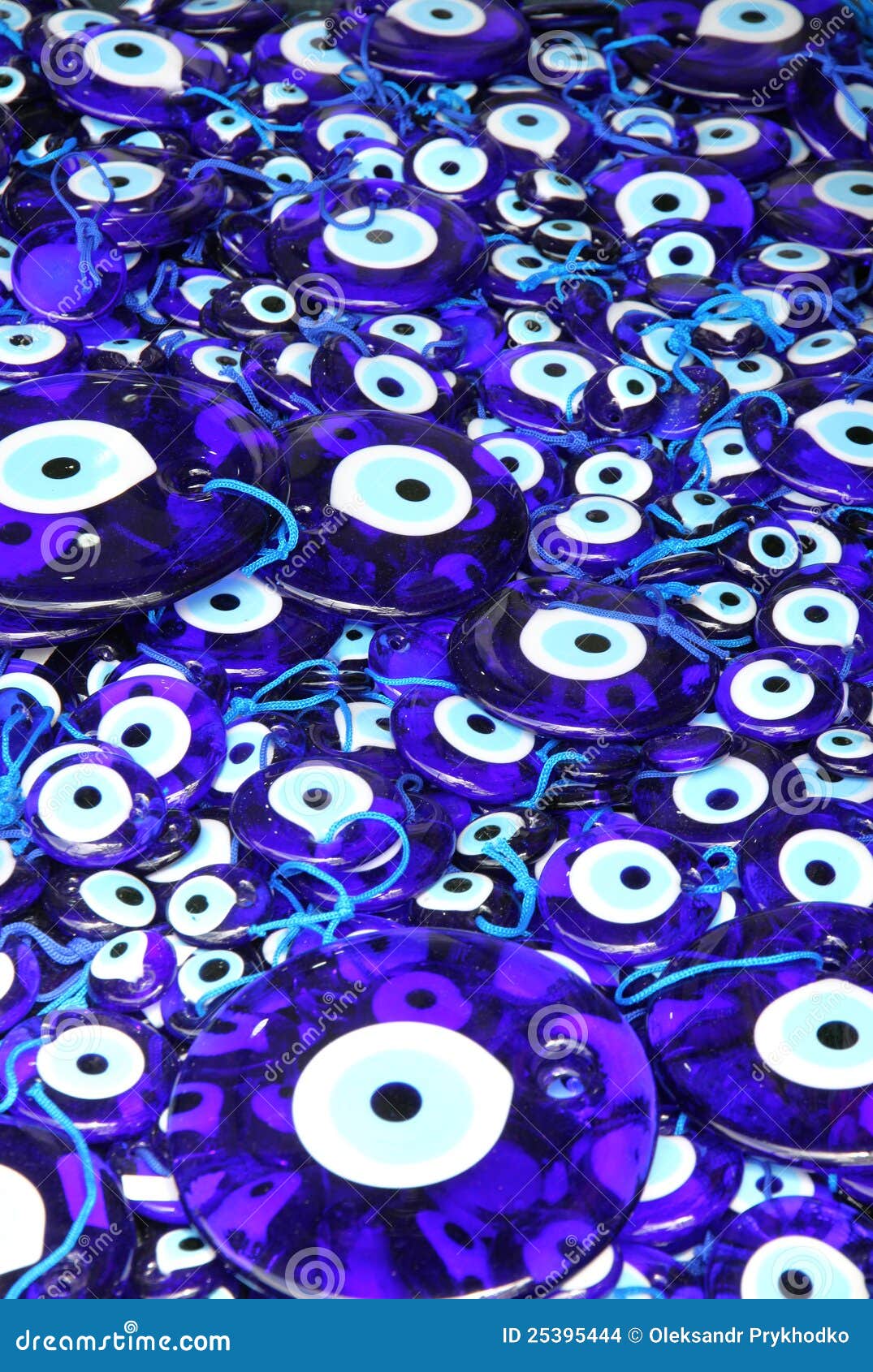 Traditional Turkish Eye-shaped Amulets Stock Photo - Image of market ...