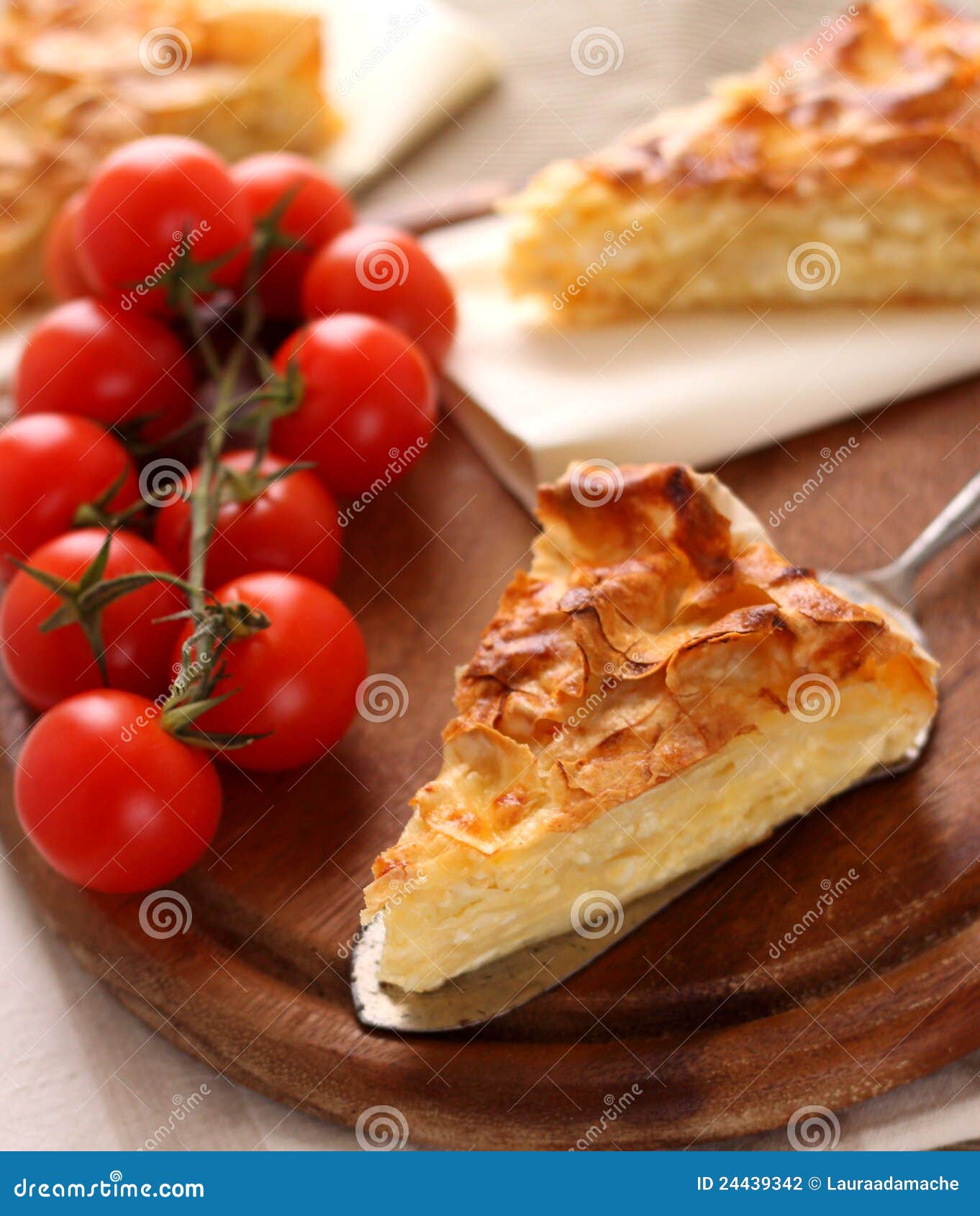 Traditional Turkish Feta Cheese Pie Stock Photo - Image of bread ...