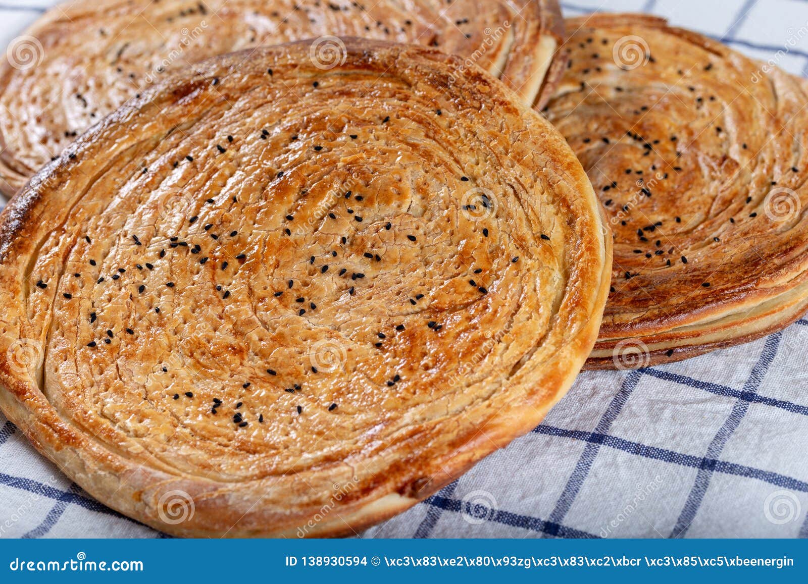 Traditional Turkish Flaky Pastry Katmer Stock Photo - Image of cuisine ...