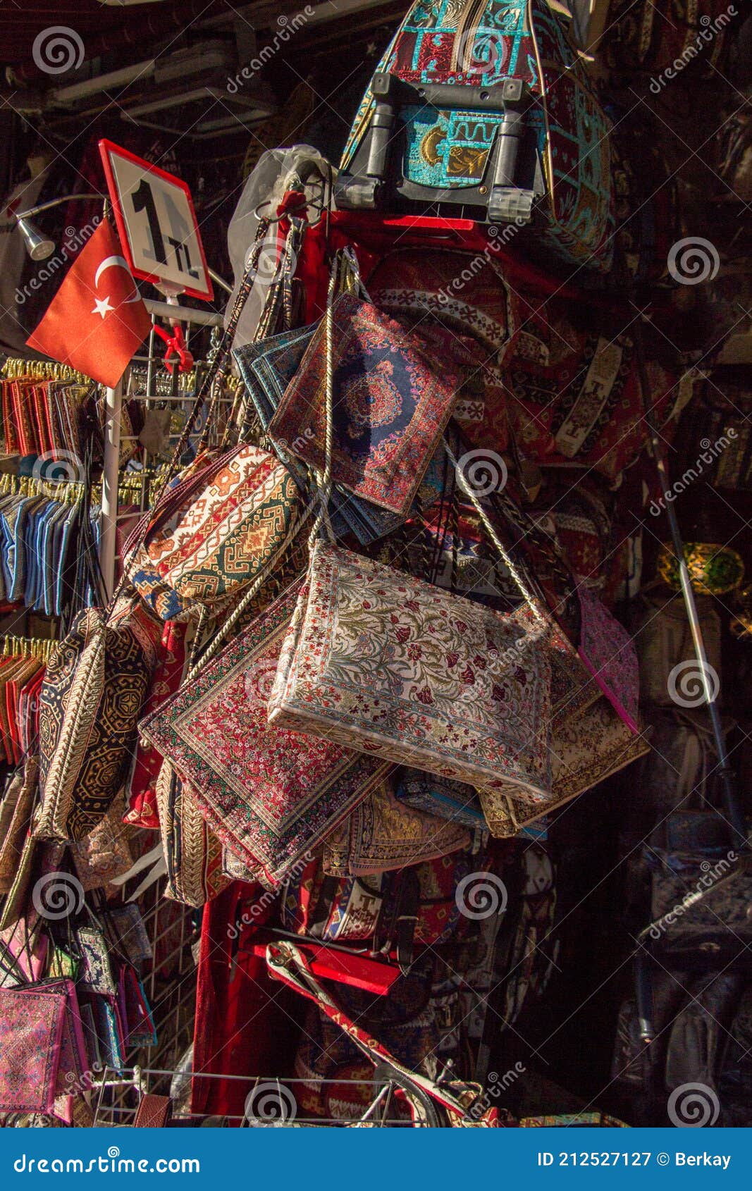 Traditional Turkish Handmade Bags As Gift Items Stock Image - Image of ...