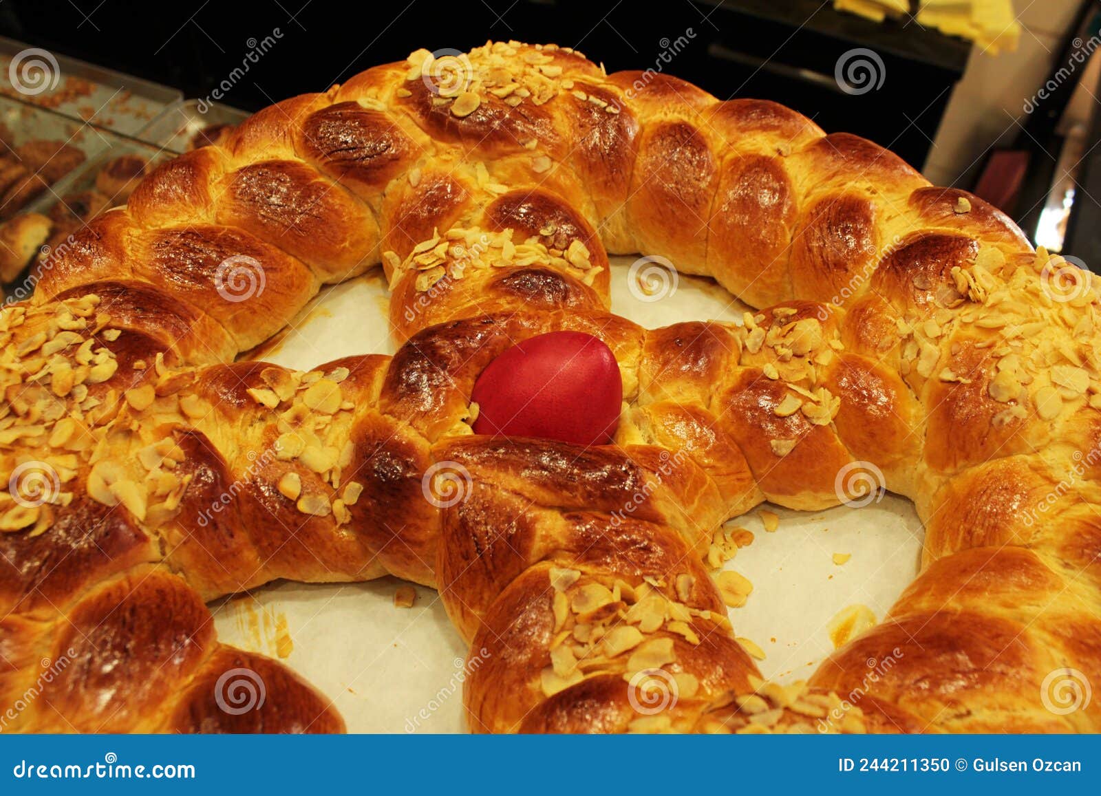 Turkish,Istanbul Fragrant Easter Bread,Paskalya Coregi Stock Photo ...