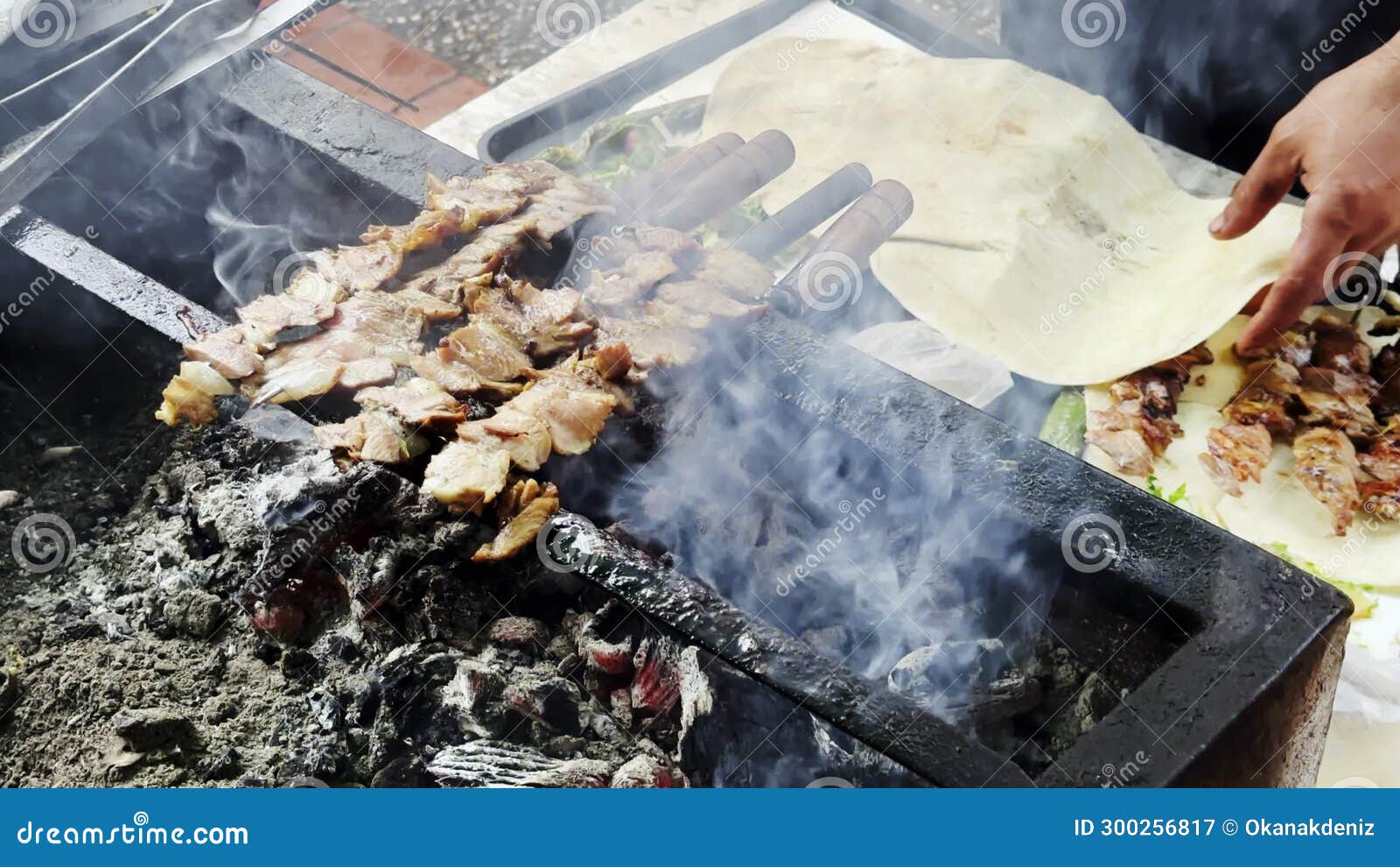 Traditional Turkish Kebab on Fire Stock Video - Video of film, adana ...