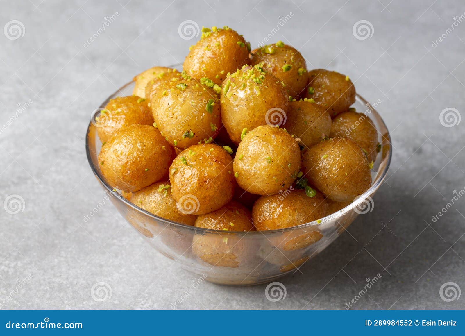 Traditional Turkish Lokma Sweet. Turkish Name Lokma Stock Photo - Image ...