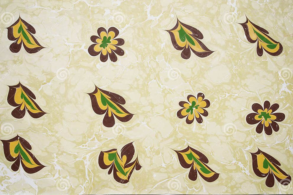 Traditional Turkish Marbled Paper Artwork Stock Photo - Image of arabic ...