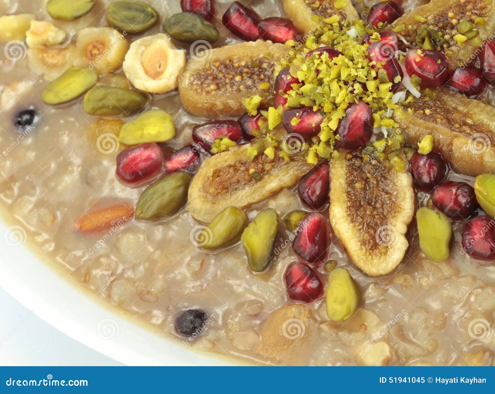 Traditional Turkish Sweet Ashura ( Noah S Pudding ) Stock Image - Image ...