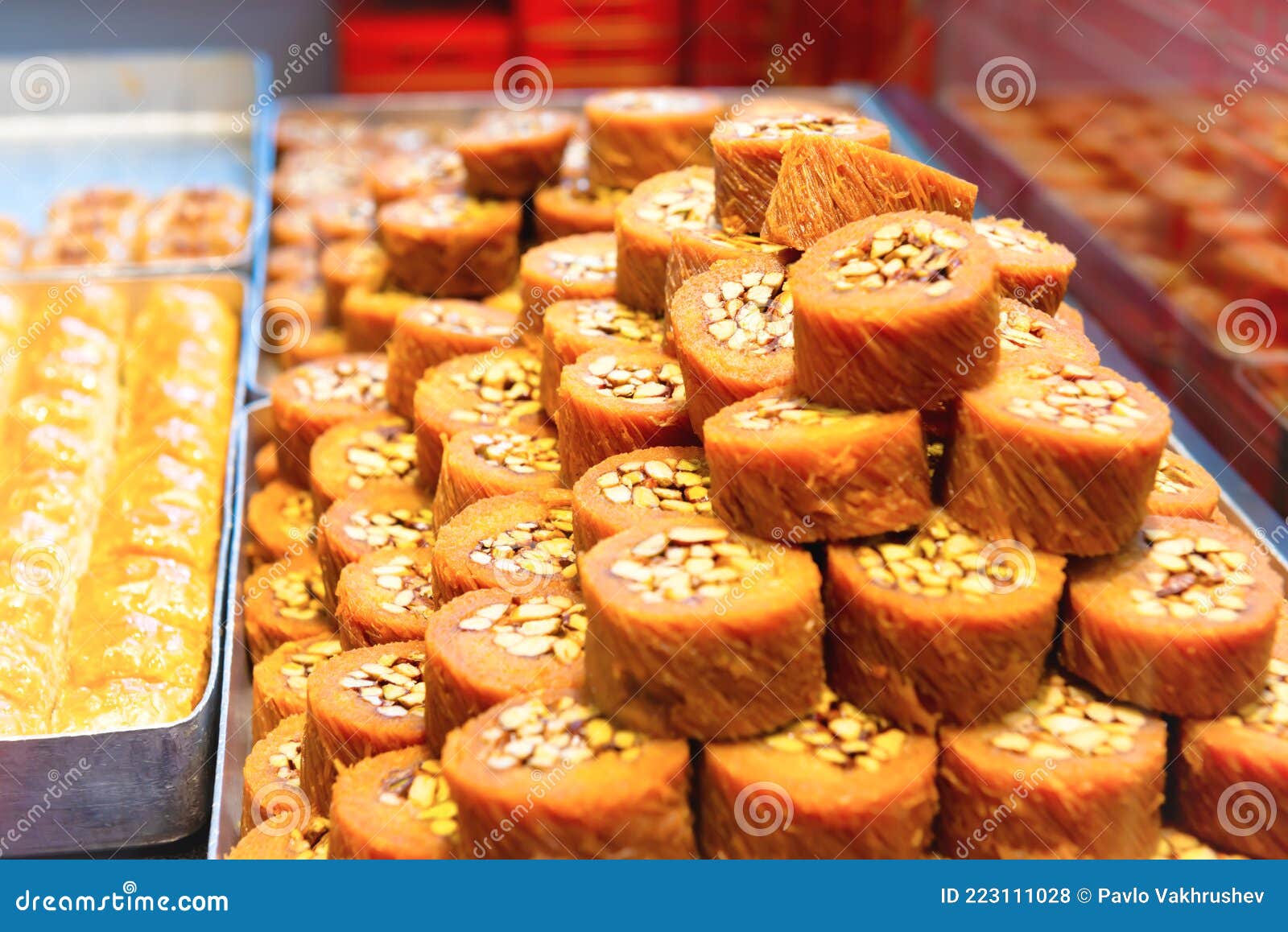 Traditional turkish sweets stock photo. Image of culture - 223111028