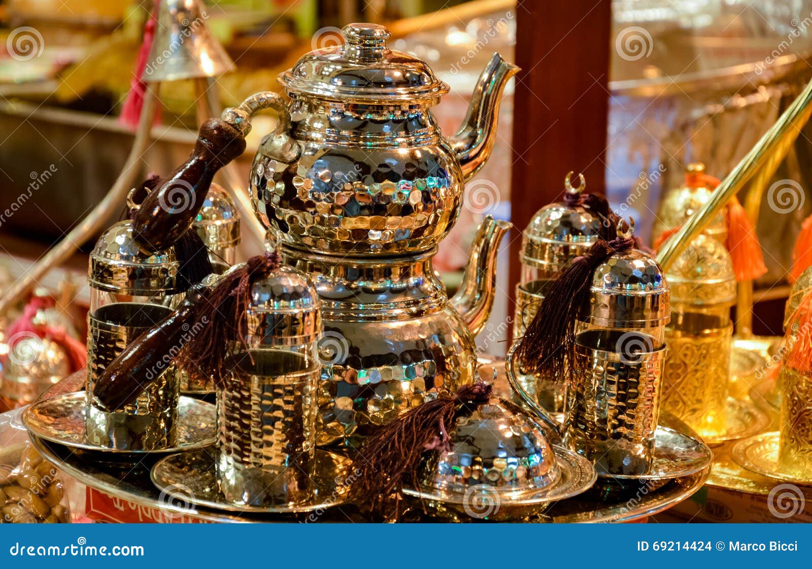 Traditional Turkish Tea Set Editorial Stock Image - Image of relaxation ...