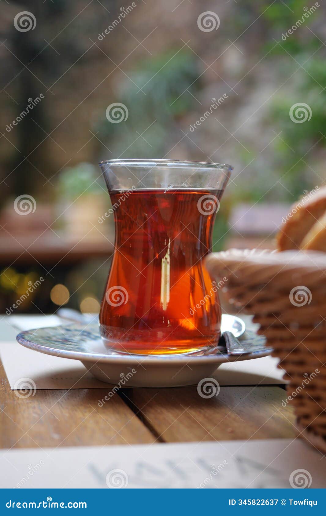 Traditional Turkish Tea on White Table . Stock Image - Image of ...