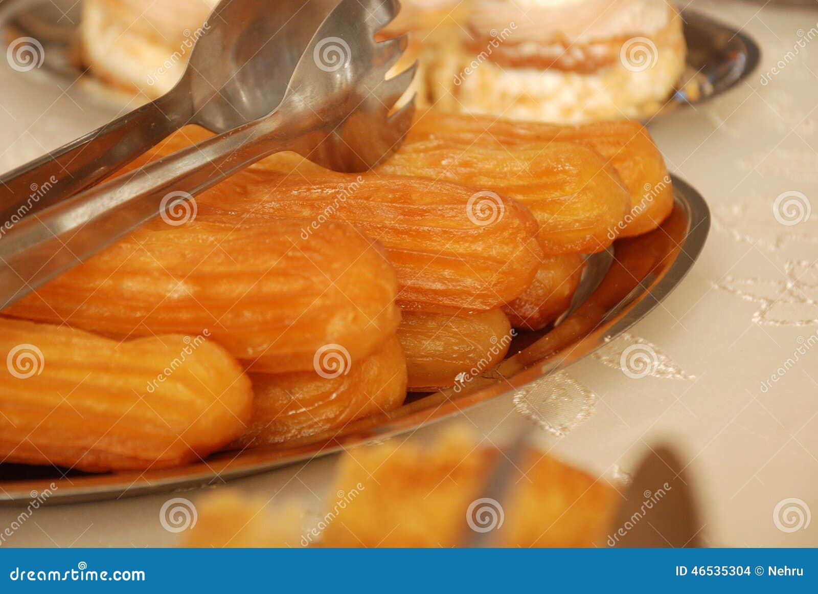 Traditional Turkish Tulumba Stock Photo - Image of pastry, dessert ...