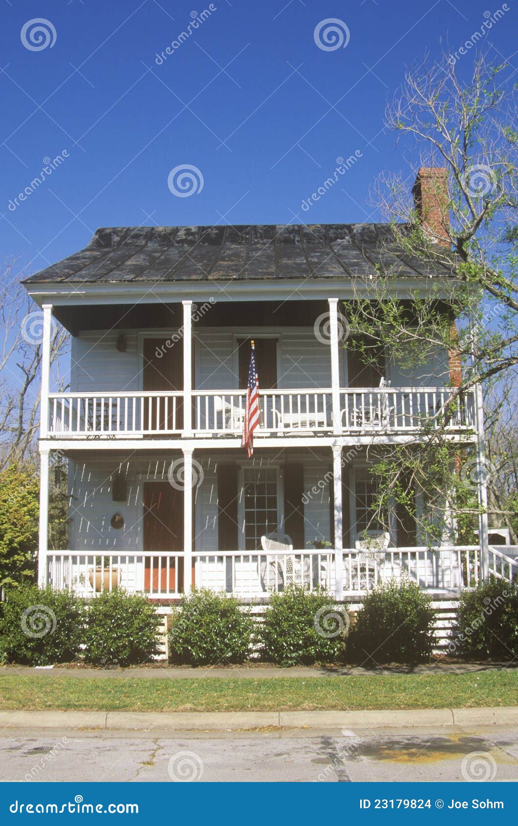 Traditional two-story home stock photo. Image of united - 23179824