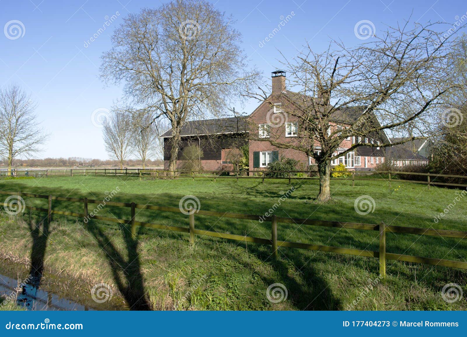 Traditional Typical Dutch Farm Stock Image - Image of farmer, exterior ...