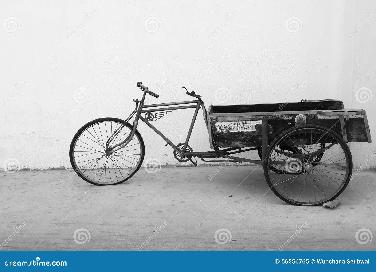 Traditional and Typical Transport Tricycle Stock Image - Image of tram ...