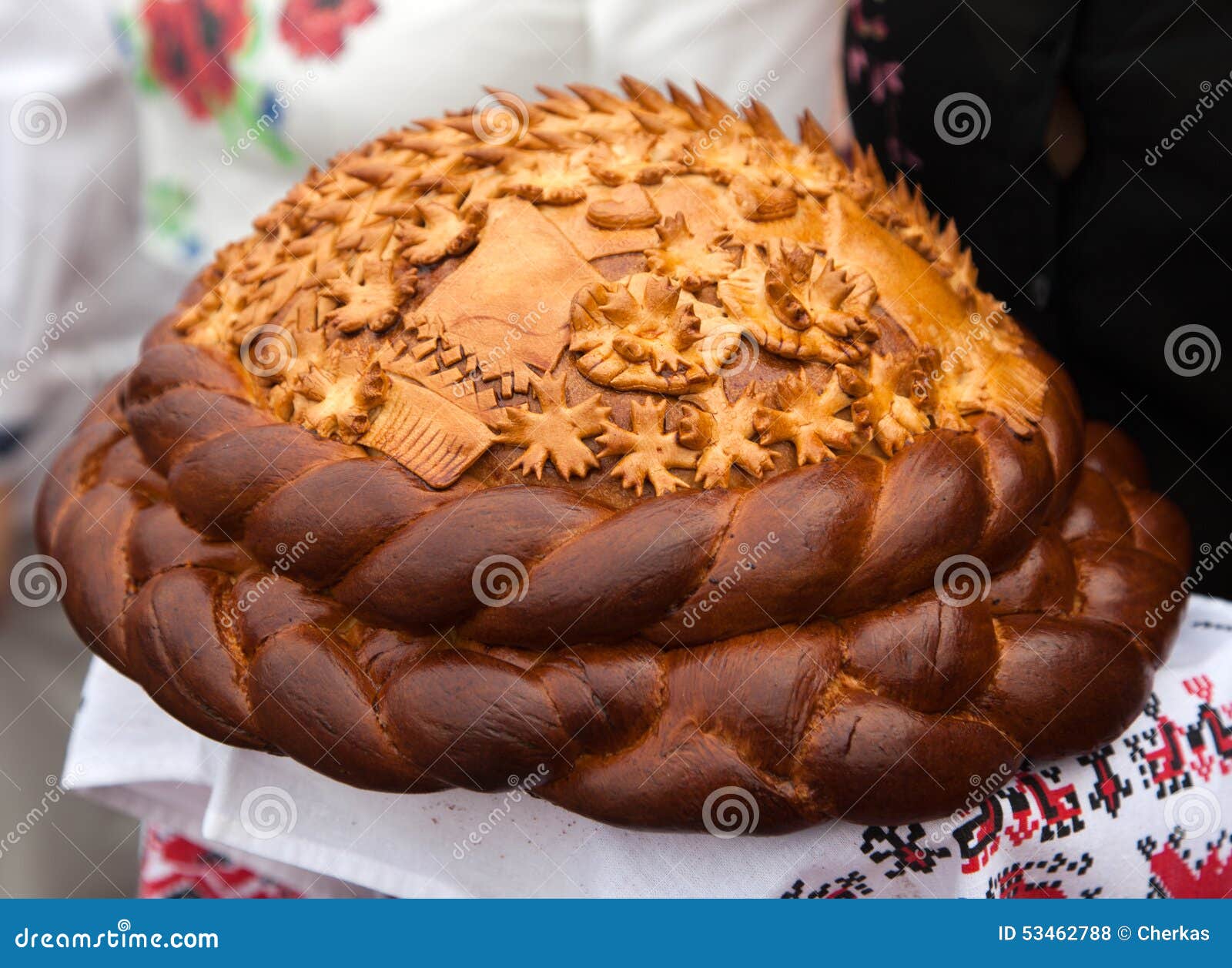 Traditional Ukrainian Bread Stock Photo - Image of beautiful, bakery ...