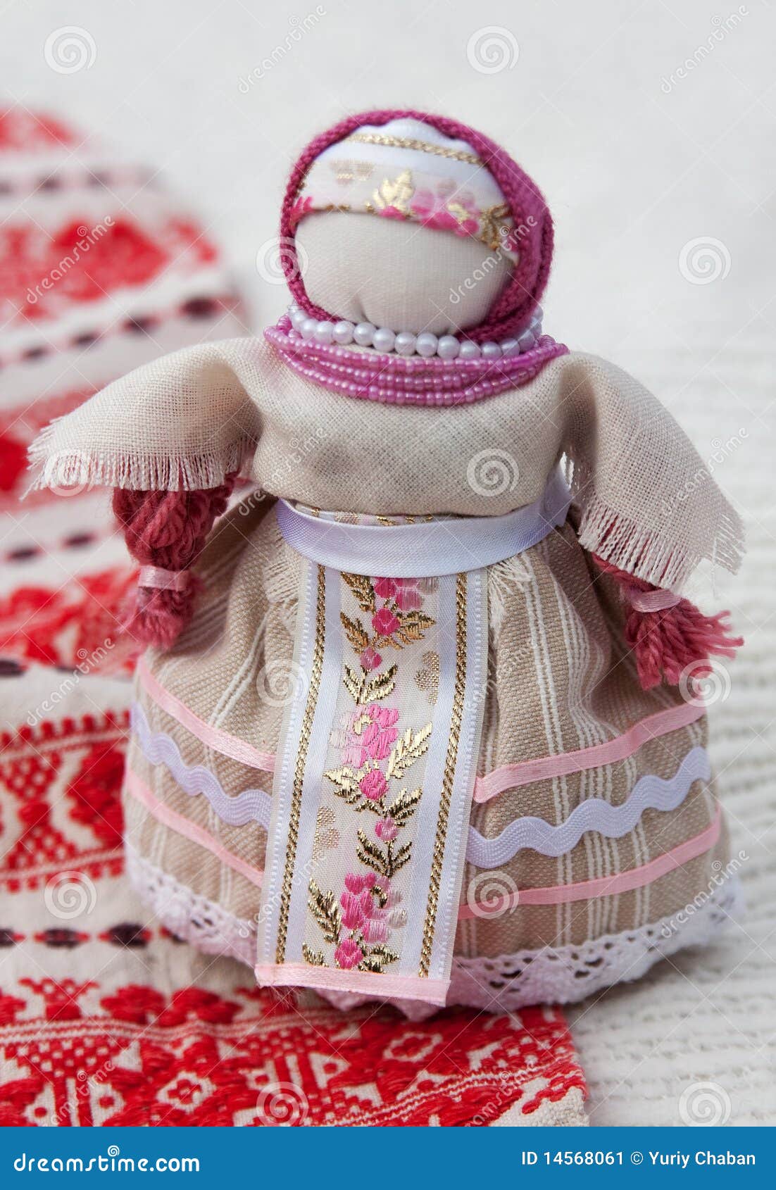 Traditional ukrainian doll stock image. Image of embroidery - 14568061