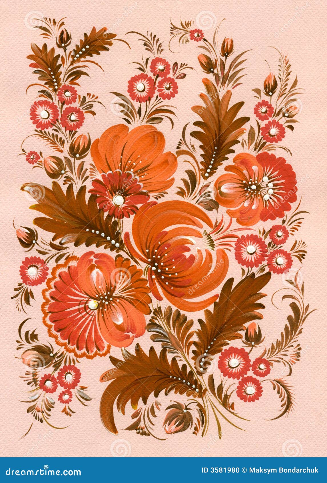 Traditional Ukrainian Pattern Stock Photo - Image of retro, flower: 3581980