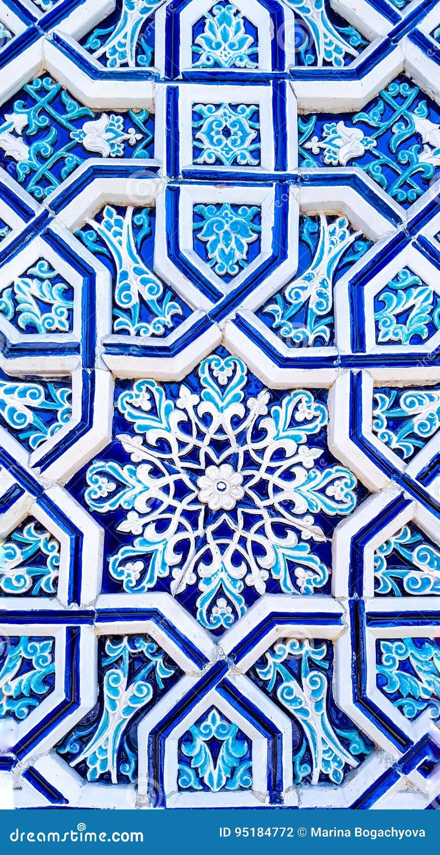 Traditional Uzbek Ornament Ceramic Stock Photo - Image of uzbek ...