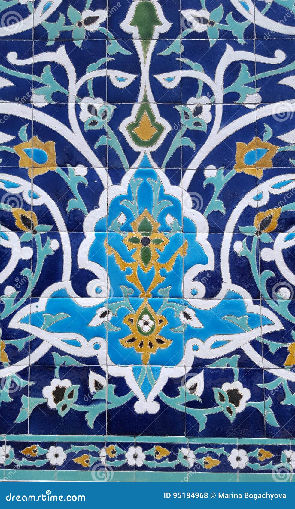 Traditional Uzbek Ornament Ceramic Stock Photo - Image of pattern ...