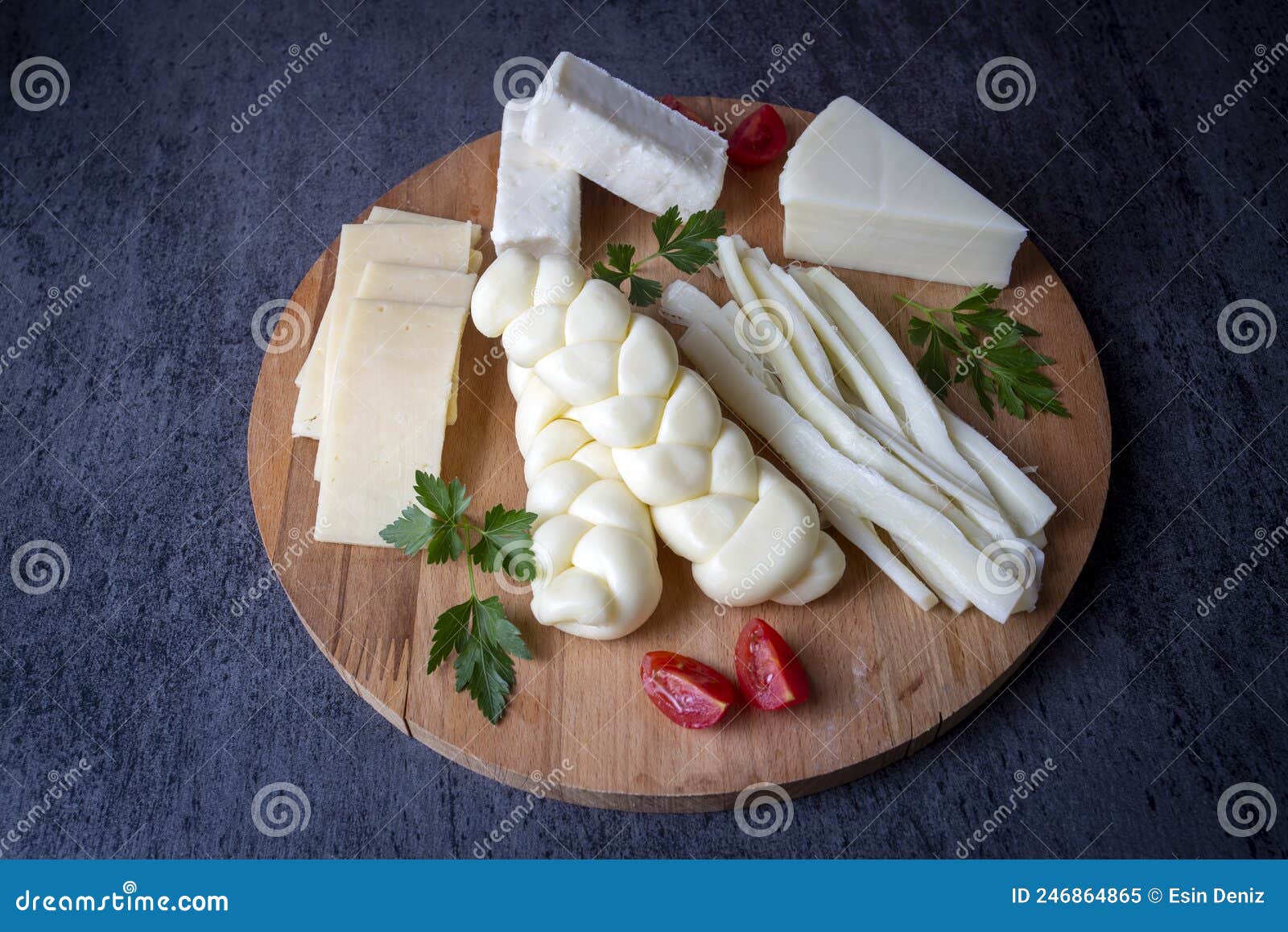 Traditional Various Cheeses, String, Knitted and Cecil Cheese, Turkish ...