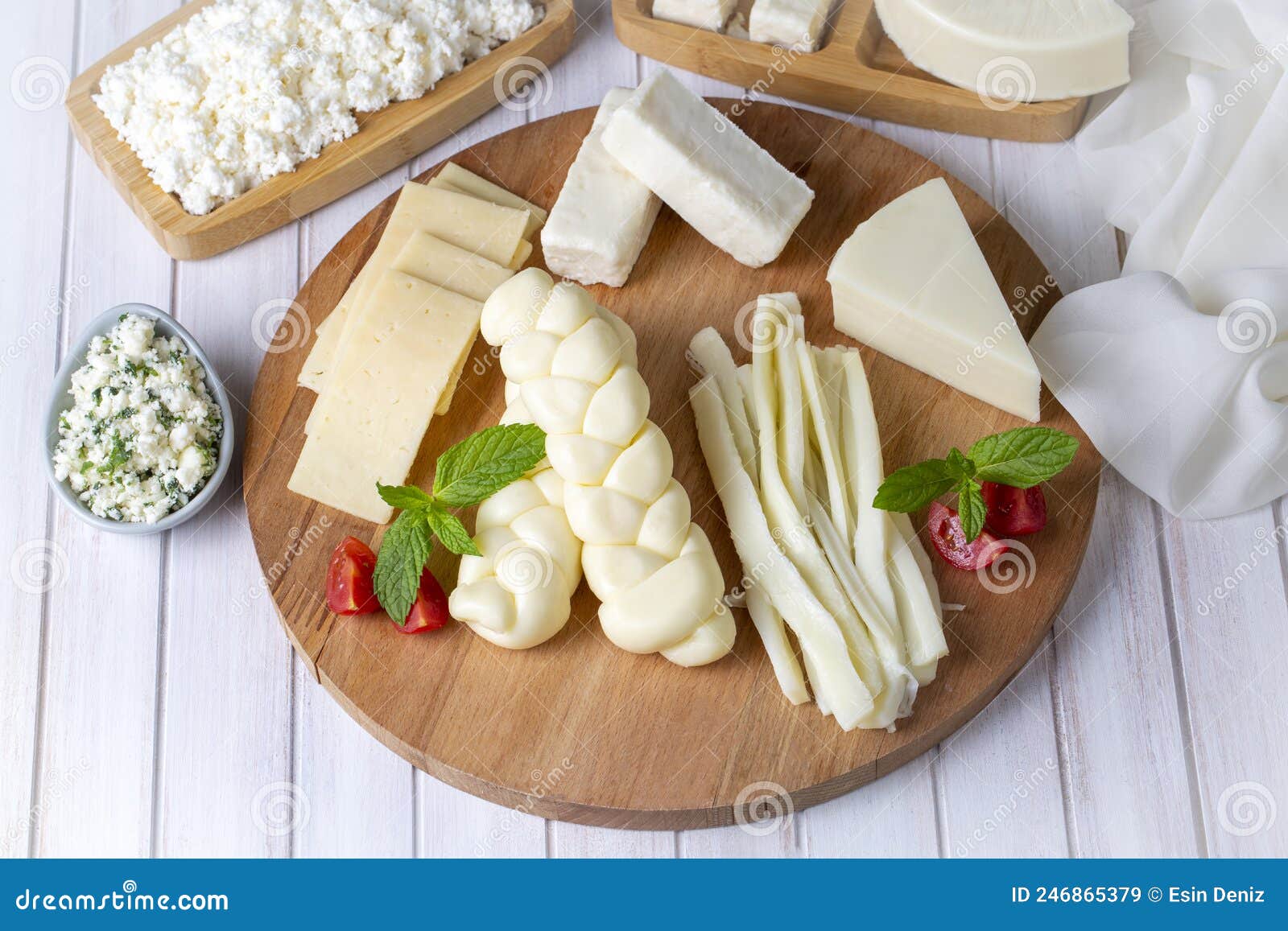 Traditional Various Cheeses, String, Knitted and Cecil Cheese, Turkish ...