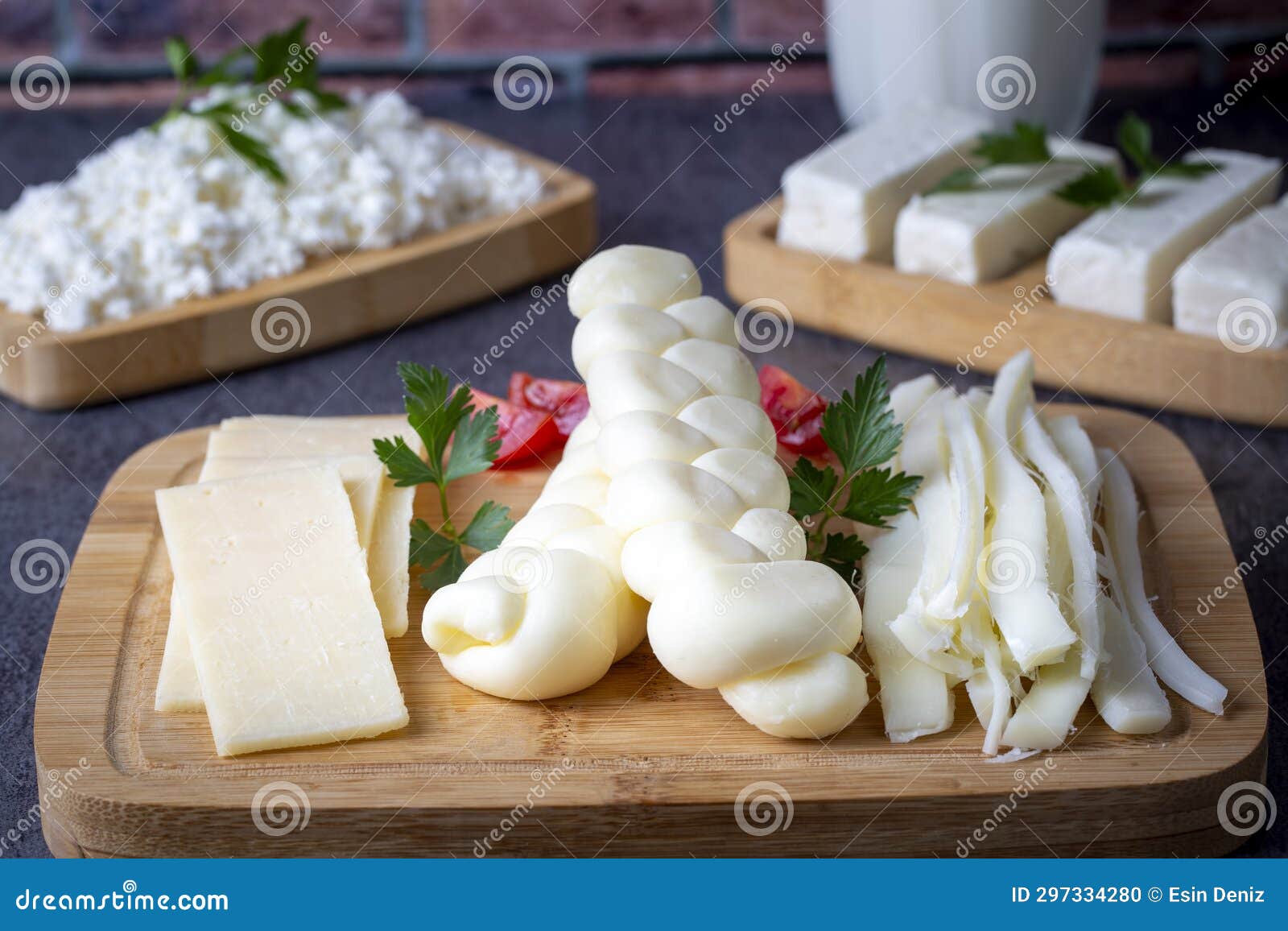 Traditional Various Cheeses, String, Knitted and Cecil Cheese, Turkish ...