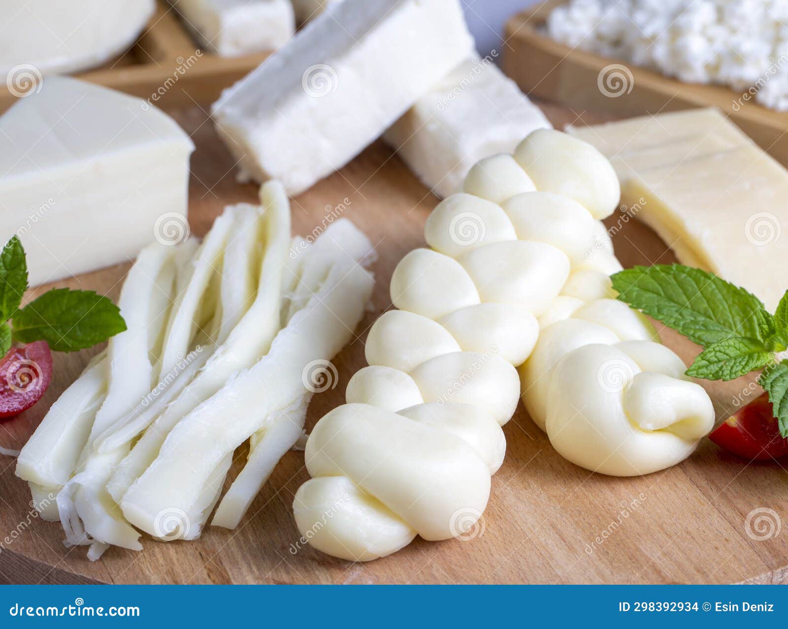 Traditional Various Cheeses, String, Knitted and Cecil Cheese, Turkish ...