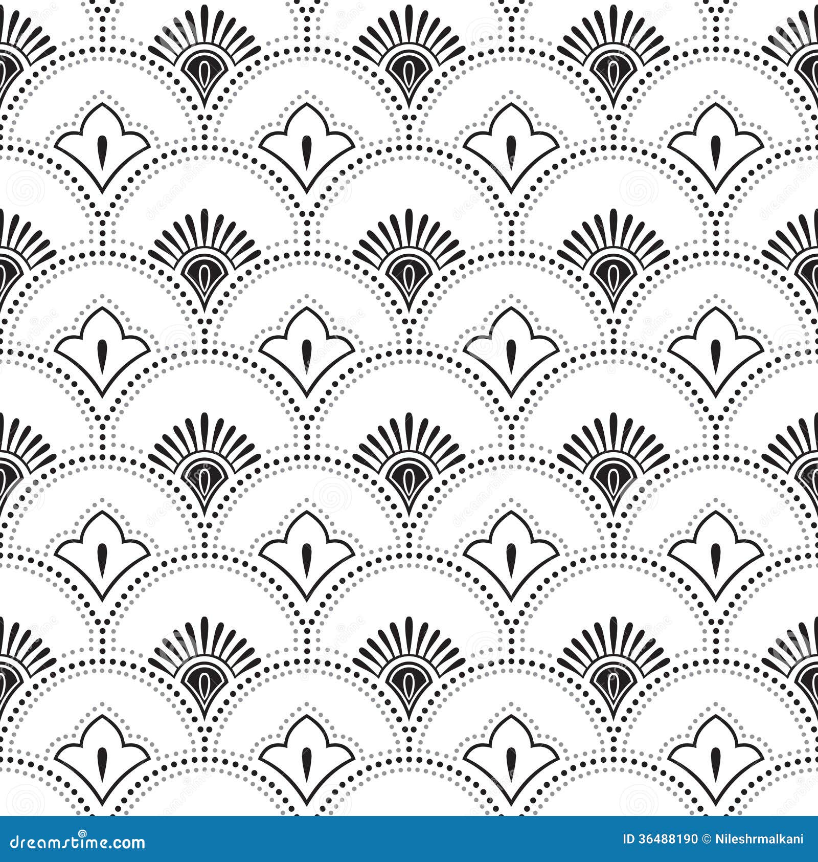 Traditional Vector Floral Wallpaper | CartoonDealer.com #36488190