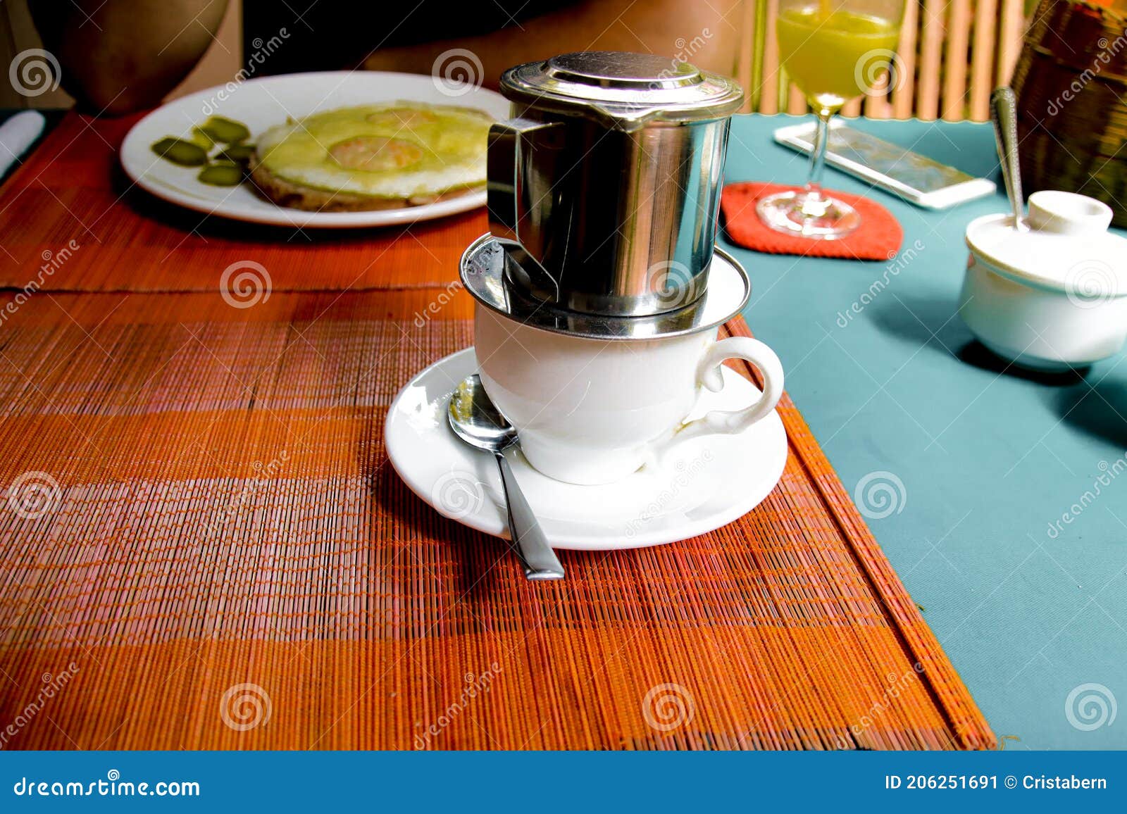 Traditional Vietnamese Balck Coffee Stock Image - Image of drip, design ...