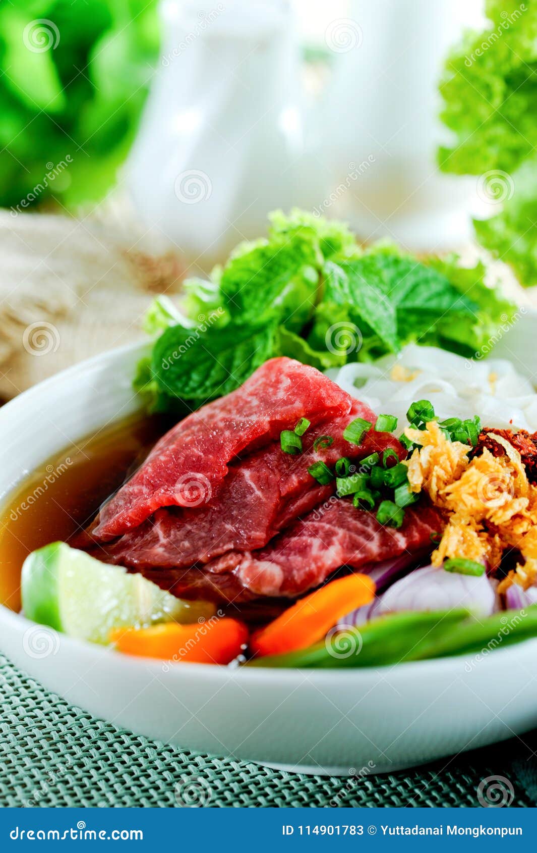 Beef Pho stock image. Image of sirloin, gourmet, traditional - 114901783