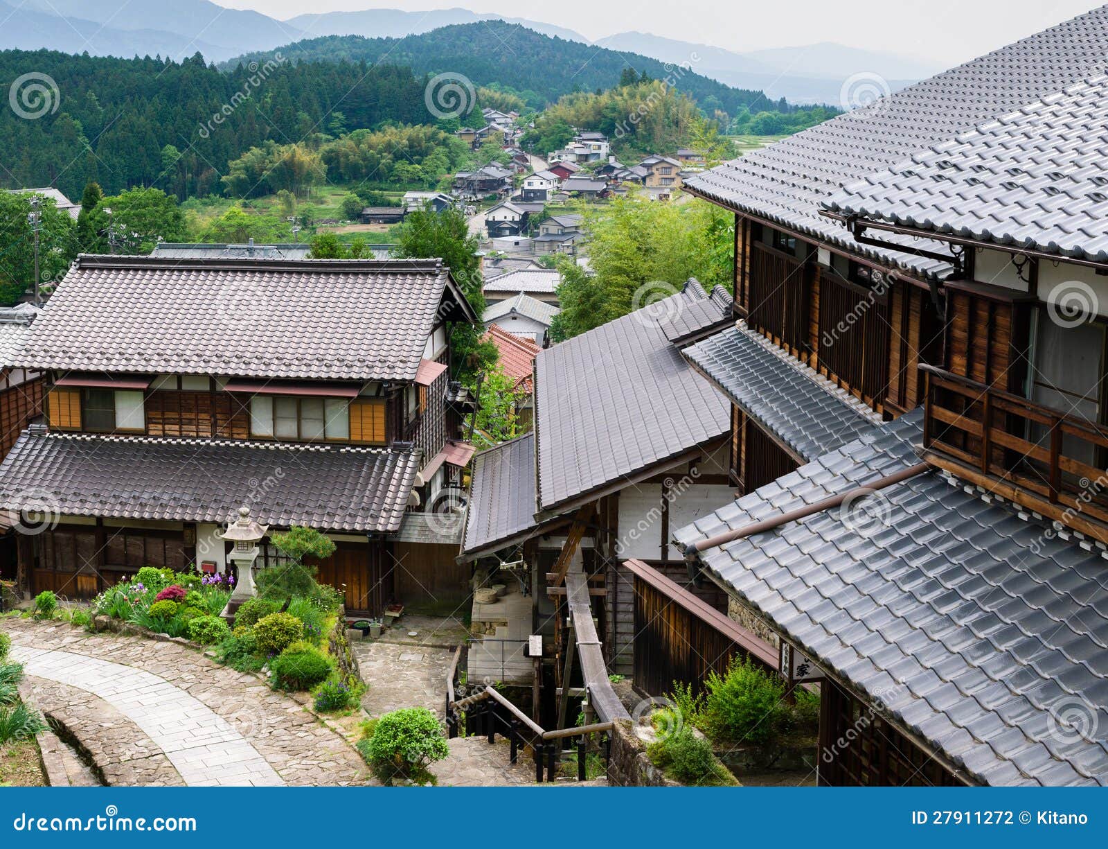 Traditional Village Of Magome/Japan Stock Photo - Image: 27911272