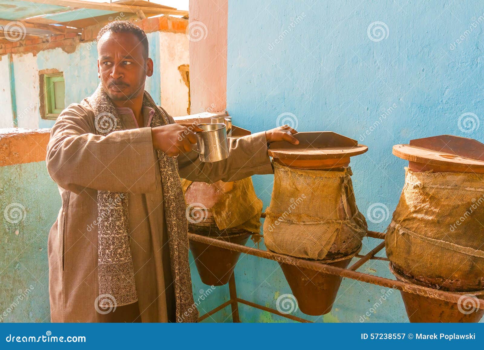 Traditional Water Containers, Egypt Editorial Photography - Image of ...