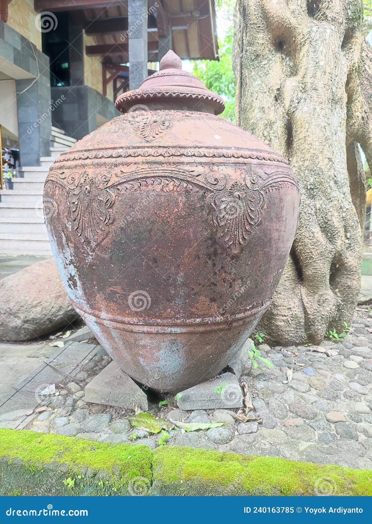 Traditional Water Tank from Java, Indonesia Stock Image - Image of java ...