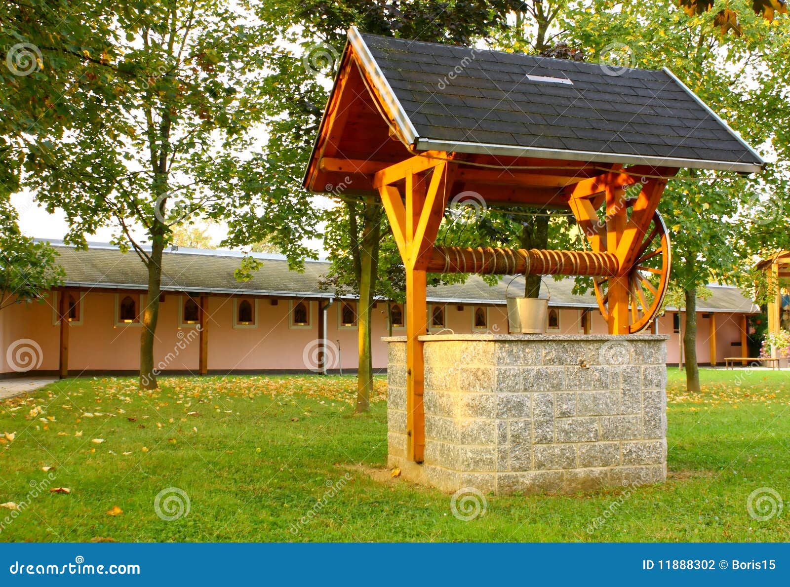 Traditional water-well stock photo. Image of grass, tree - 11888302