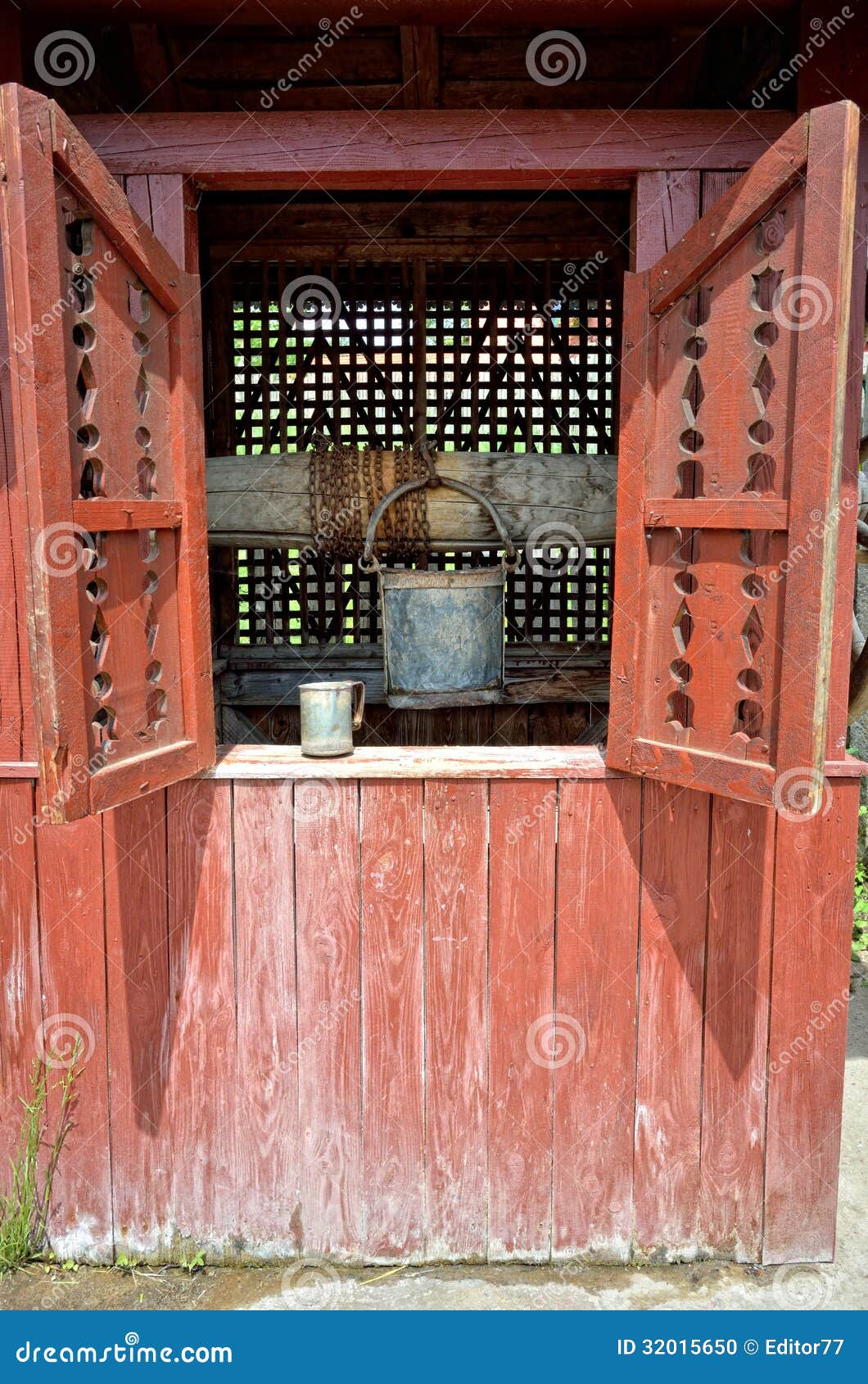 Traditional water well stock photo. Image of antique - 32015650