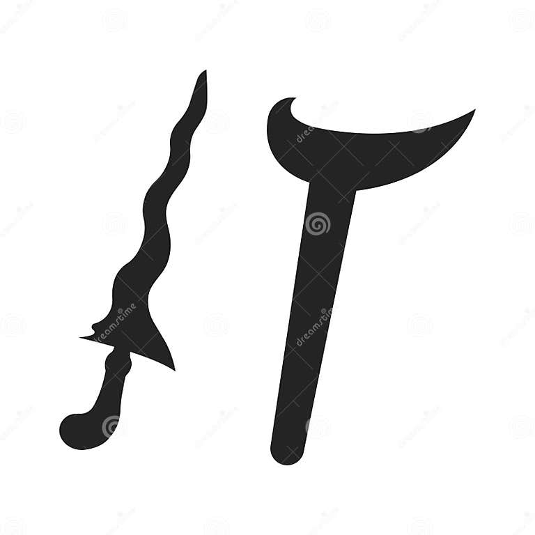Traditional Weapon Keris from Indonesia in Flat Design Vector ...