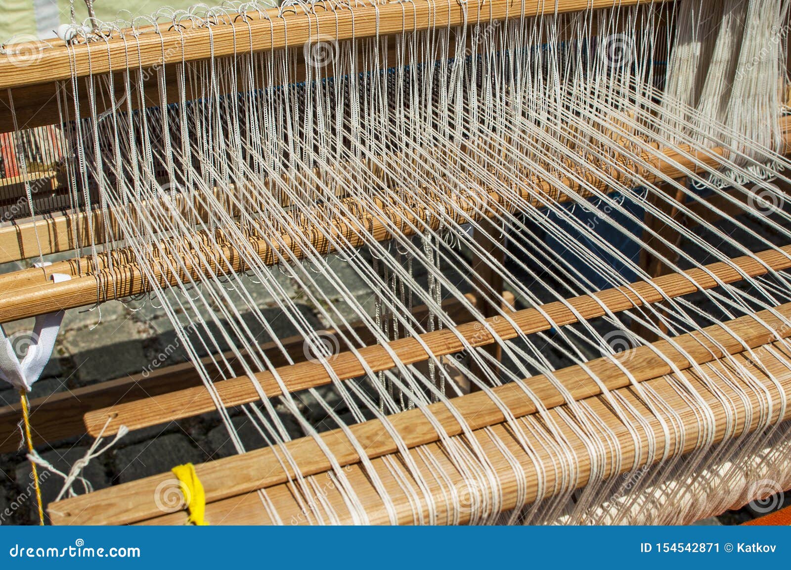Traditional Weaving Loom stock image. Image of linen - 154542871